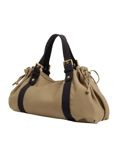 Gerard Darel Bicolor 24h Canvas Handbag