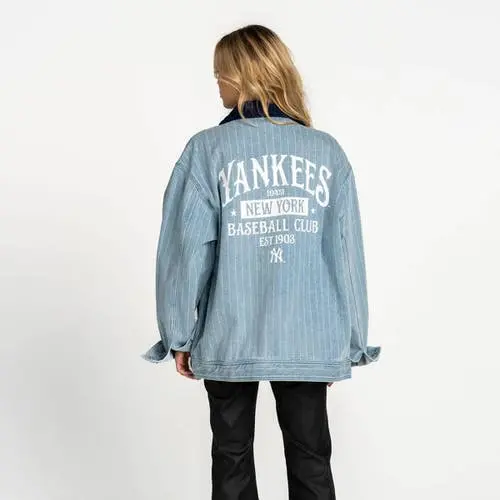 THE WILD COLLECTIVE New York Yankees Full-zip Mechanic Jacket