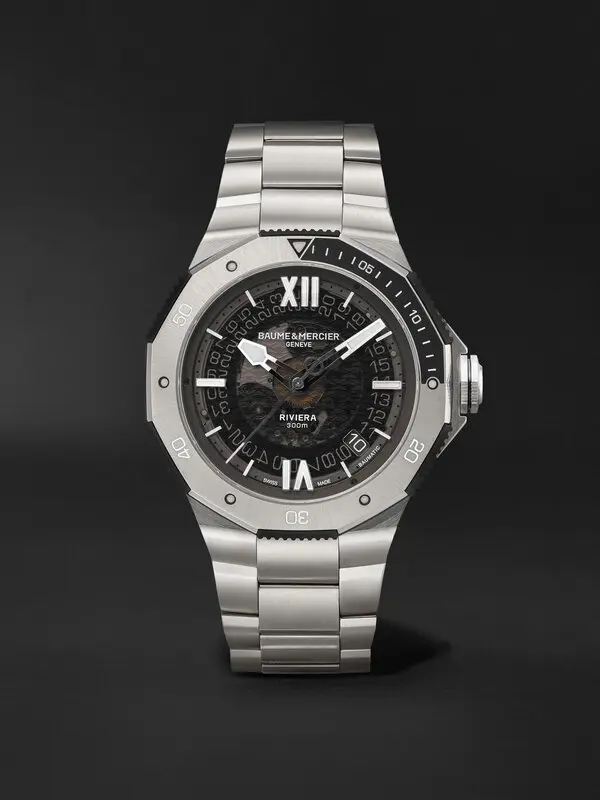 Baume & Mercier Riviera Automatic Stainless Steel Watch, Ref. 10717 - Black