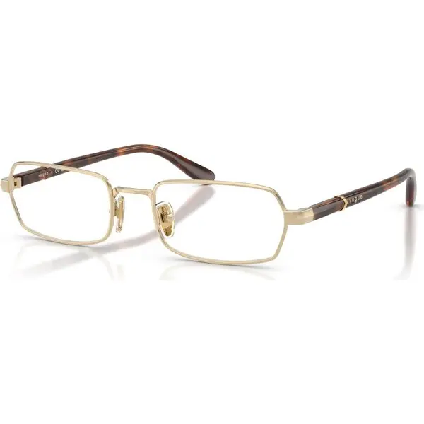 VOGUE EYEWEAR 53mm Irregular Optical Glasses - Gold