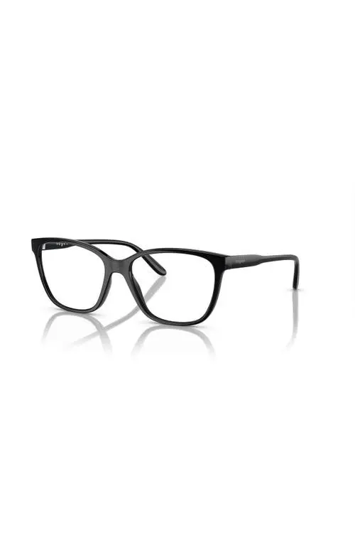 VOGUE EYEWEAR 53mm Rectangle Optical Glasses - Black