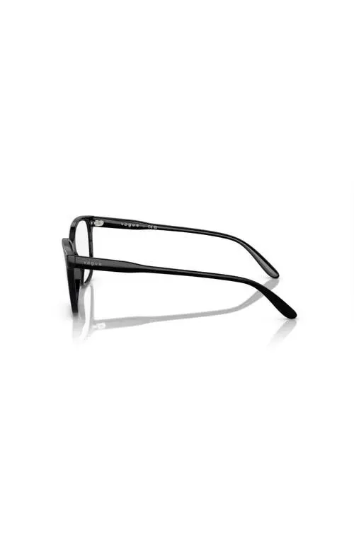 VOGUE EYEWEAR Rectangle Full Rim Pillow Frame Eyeglasses - Black