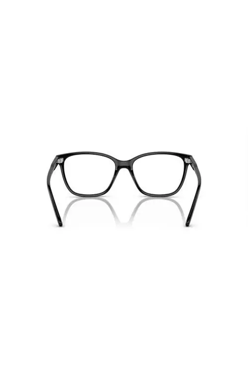 VOGUE EYEWEAR Rectangle Full Rim Pillow Frame Eyeglasses - Black