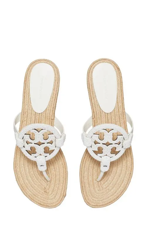 Tory Burch Miller Beaded Espadrille Sandal