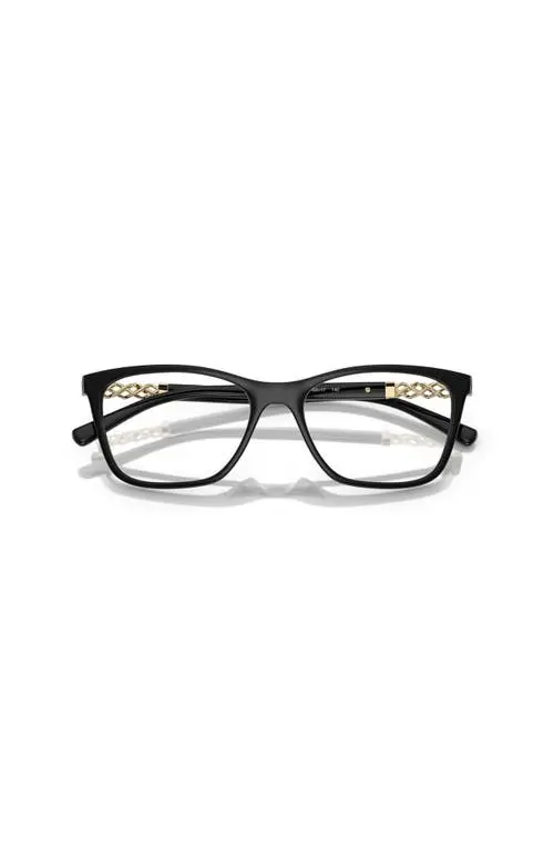 VOGUE EYEWEAR 51mm Rectangle Optical Glasses - Black