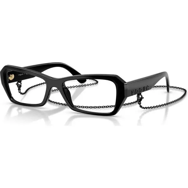 VOGUE EYEWEAR 54mm Butterfly Optical Glasses - Black