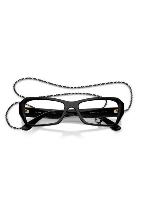 VOGUE EYEWEAR 54mm Butterfly Optical Glasses - Black