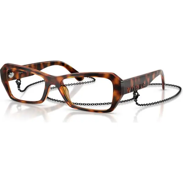VOGUE EYEWEAR 54mm Butterfly Optical Glasses - Brown