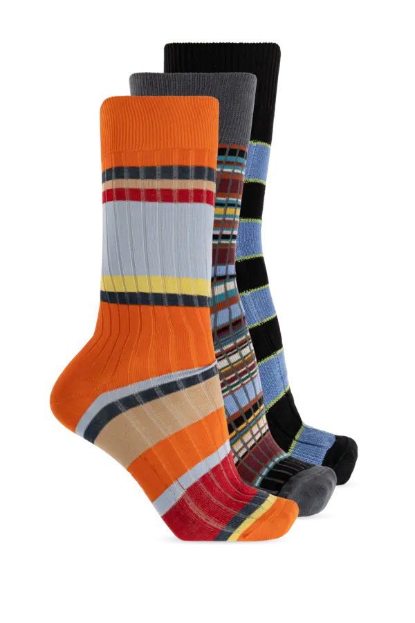 Paul Smith Three-pack Of Cotton Socks