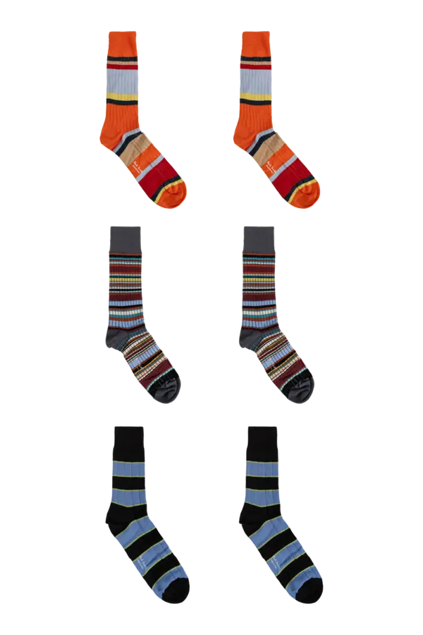 Paul Smith Three-pack Of Cotton Socks