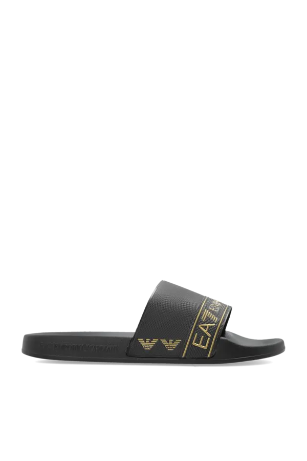 EA7 Rubber Flip-flops With Logo
