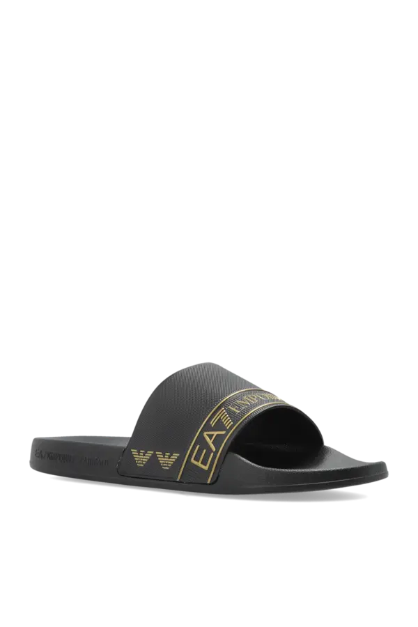 EA7 Rubber Flip-flops With Logo