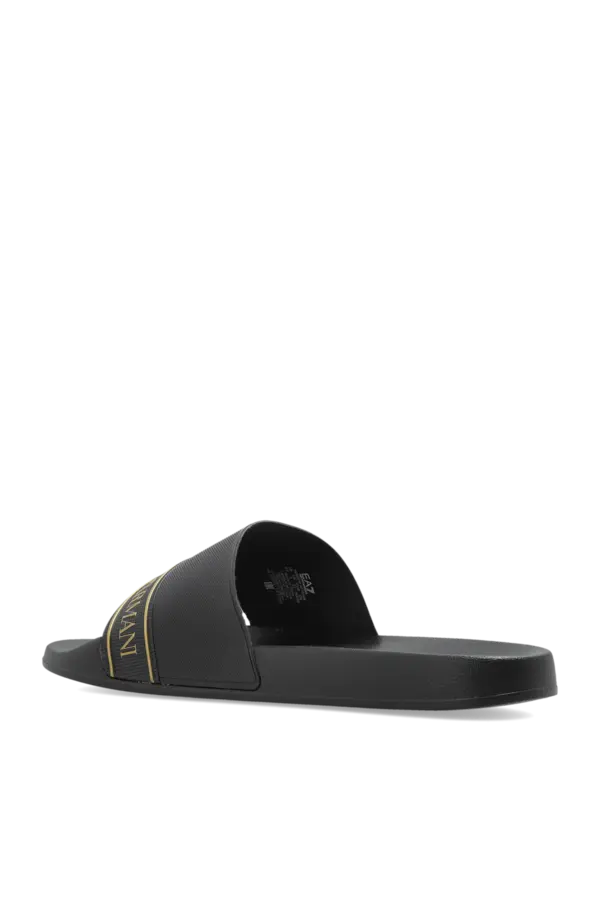 EA7 Rubber Flip-flops With Logo