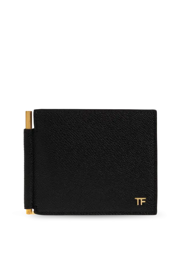 TOM FORD Leather Card Holder - Black