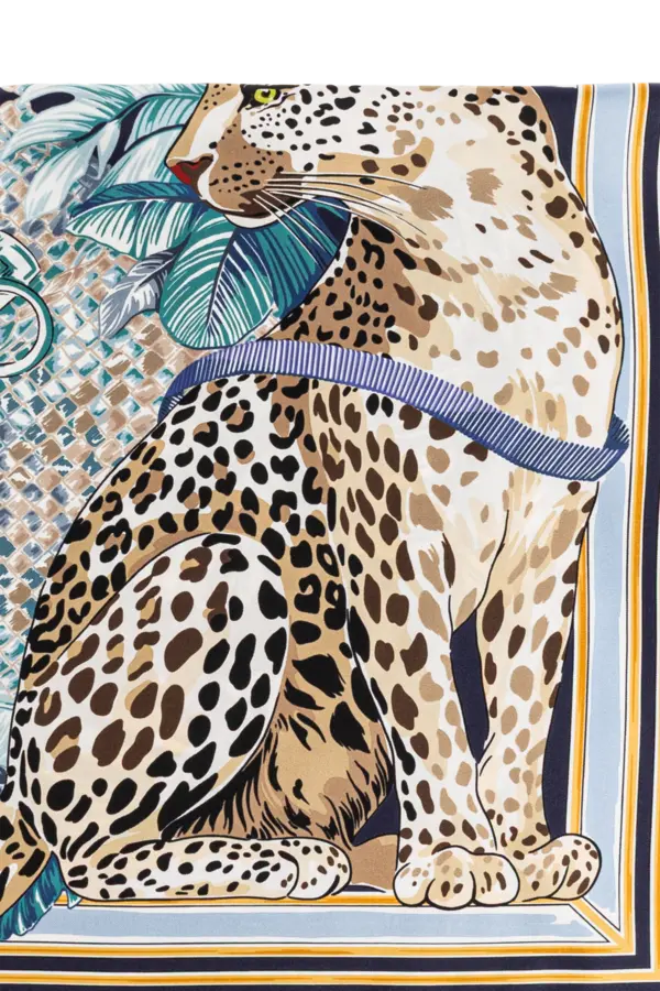 FERRAGAMO Silk Scarf With Print