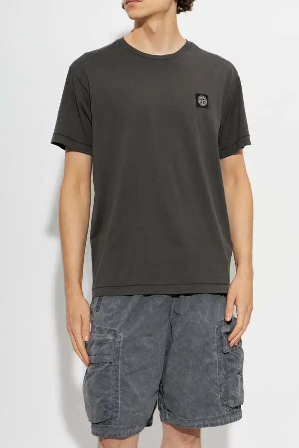 Stone Island T-shirt With Logo Patch