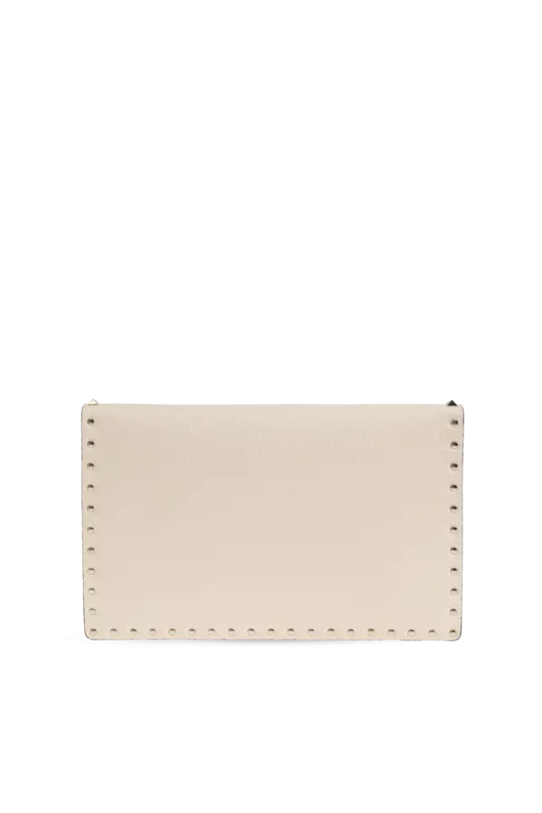 Valentino Garavani Leather Studded Clutch