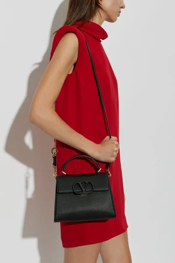 Valentino Garavani Leather Bag With Logo