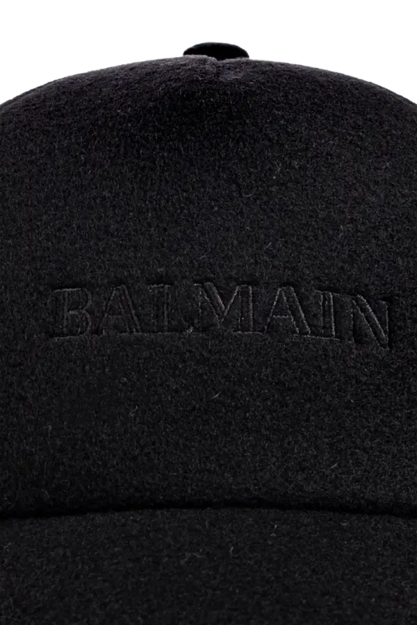 Balmain Wool Baseball Cap