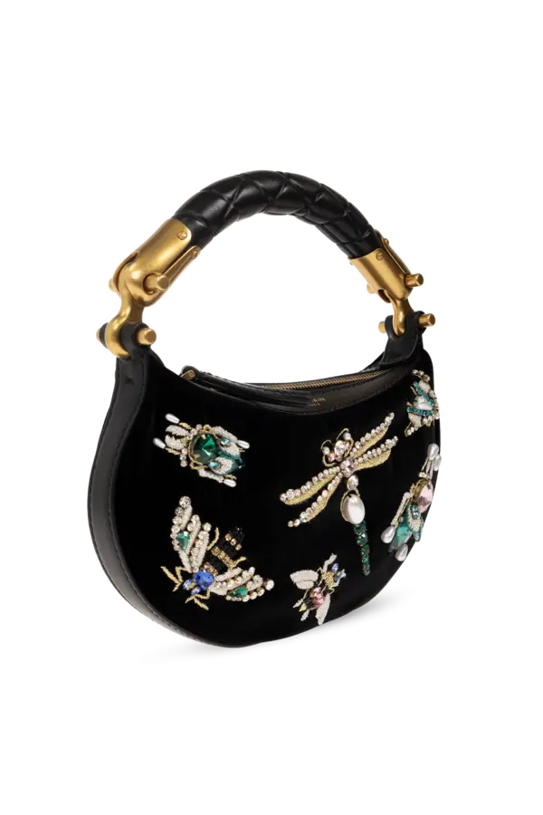 Balmain Velvet Bag "ebene Mini