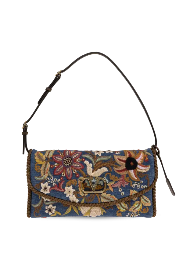 Valentino Garavani Bag With Colorful Embroidery - Multicolour