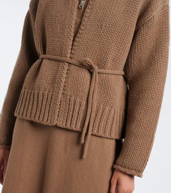 Extreme Cashmere N°384 Ginza Cashmere Wrap Cardigan - Brown
