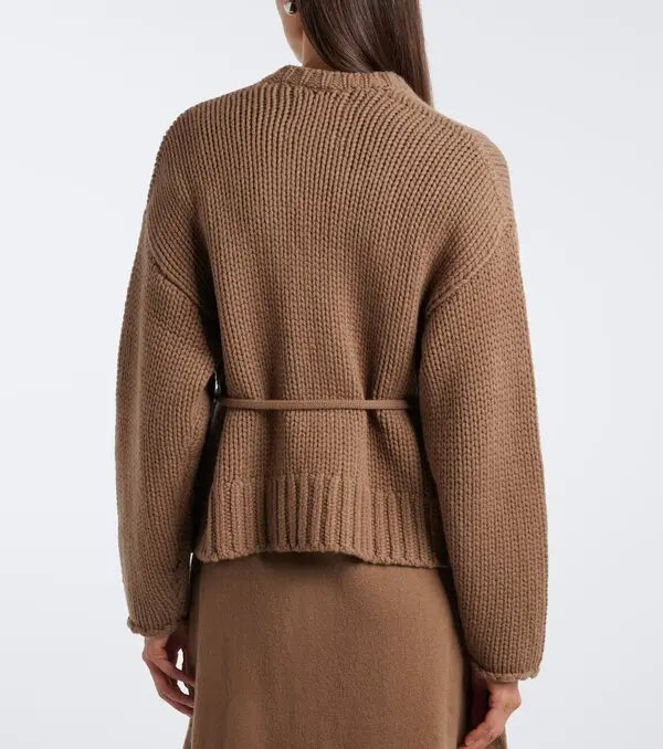Extreme Cashmere N°384 Ginza Cashmere Wrap Cardigan - Brown
