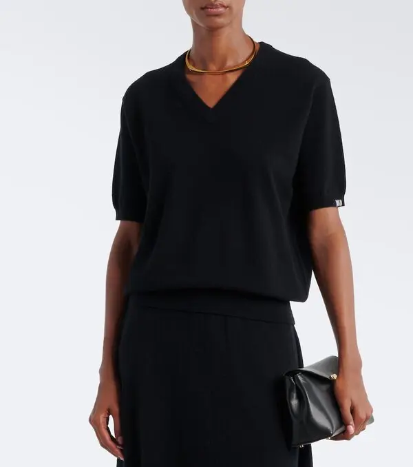 Extreme Cashmere N°490 Martina V-neck Sweater - Black