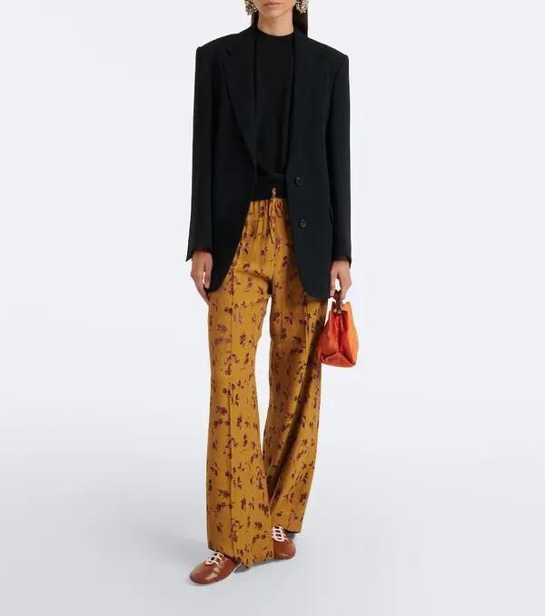 Dries Van Noten Snake-effect Leather Sneakers