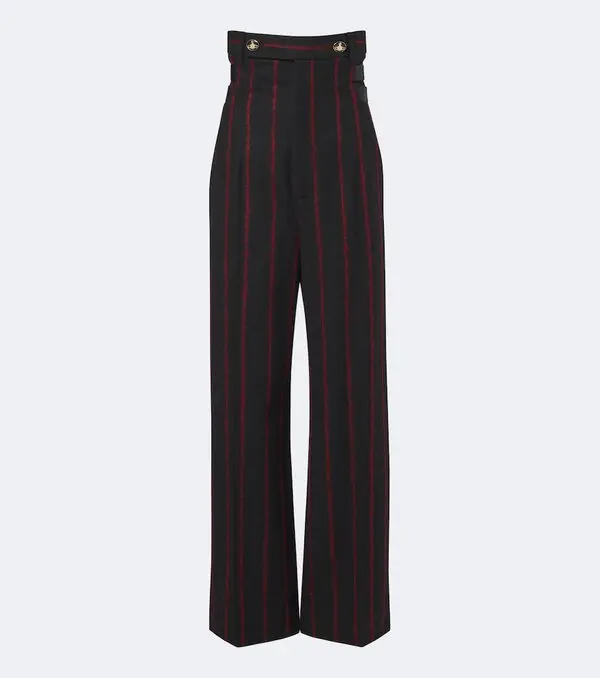 VIVIENNE WESTWOOD Lauren Wool, Alpaca, And Mohair-blend Pants - Black