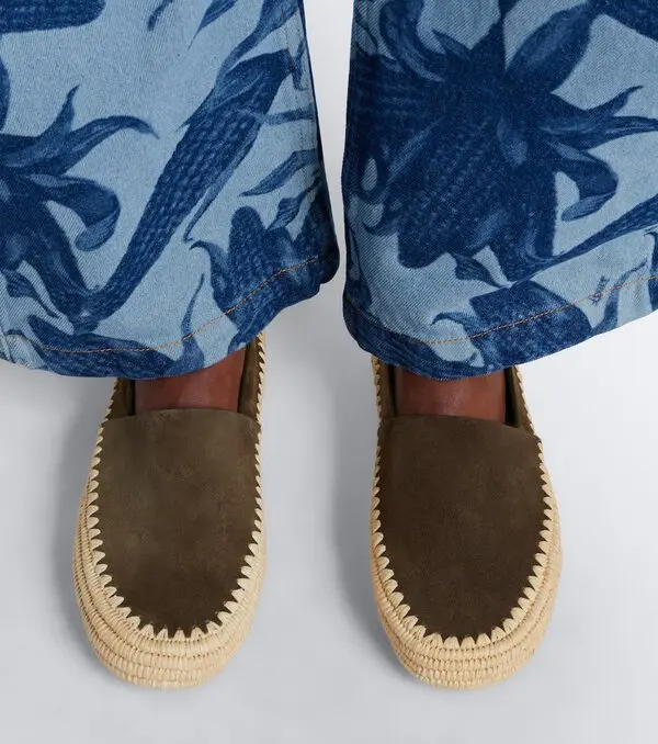 Loewe Rio Suede Espadrilles - Brown