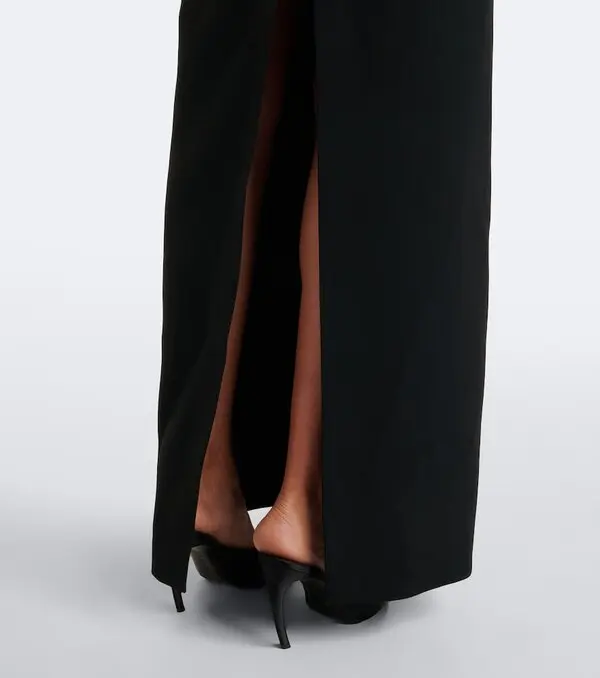 David Koma Embellished Halterneck Cady Gown