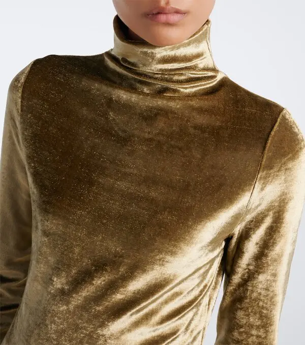 LEMAIRE Velvet Turtleneck Top