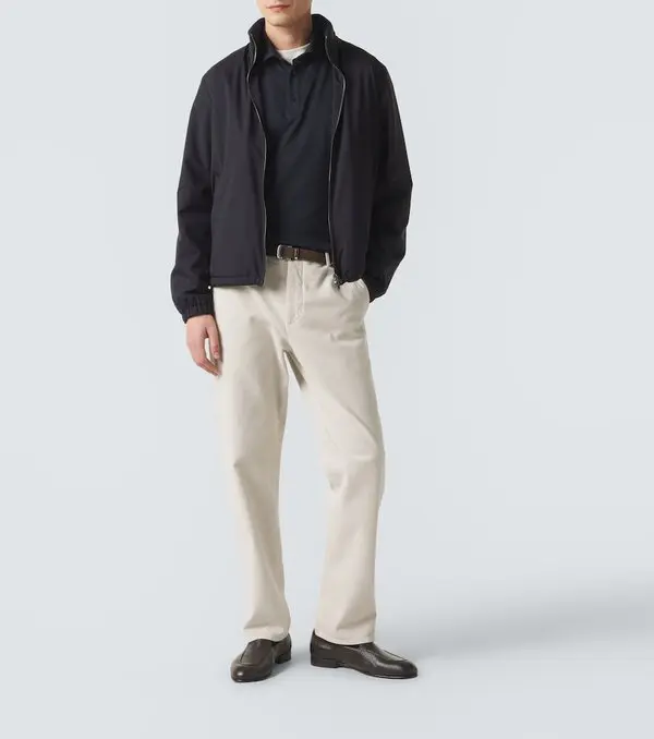 Agnona Cotton And Silk Polo Shirt