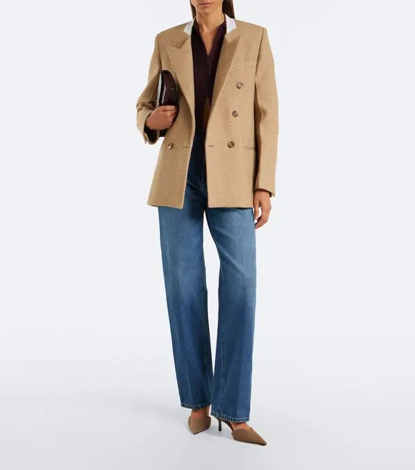 Victoria Beckham D'orsay Suede Pumps - Brown