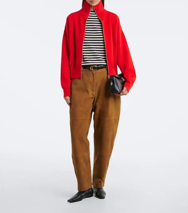 Extreme Cashmere N°451 Lisa Striped Cotton And Cashmere Top