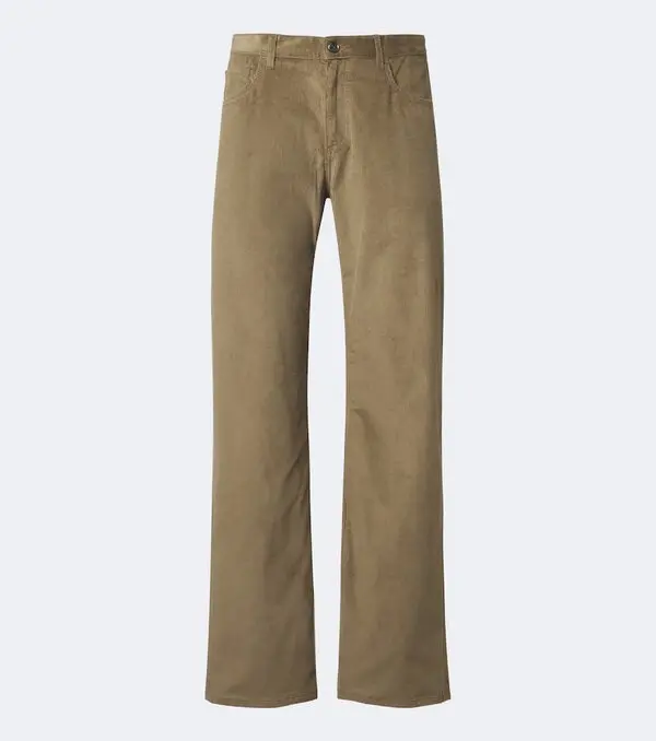 Etro Cotton Corduroy Straight-leg Pants - Green