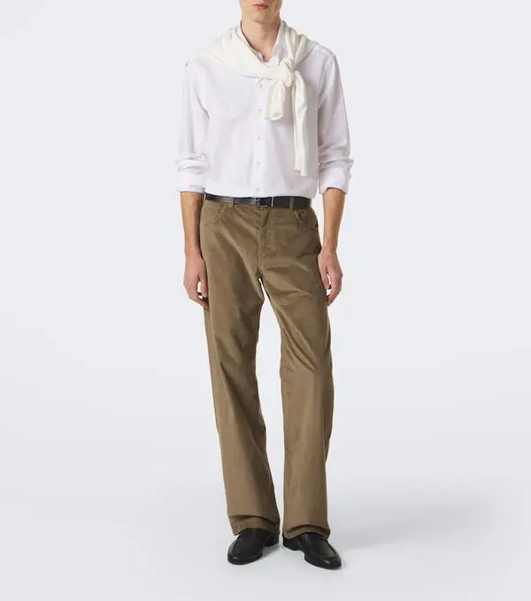Etro Cotton Corduroy Straight-leg Pants