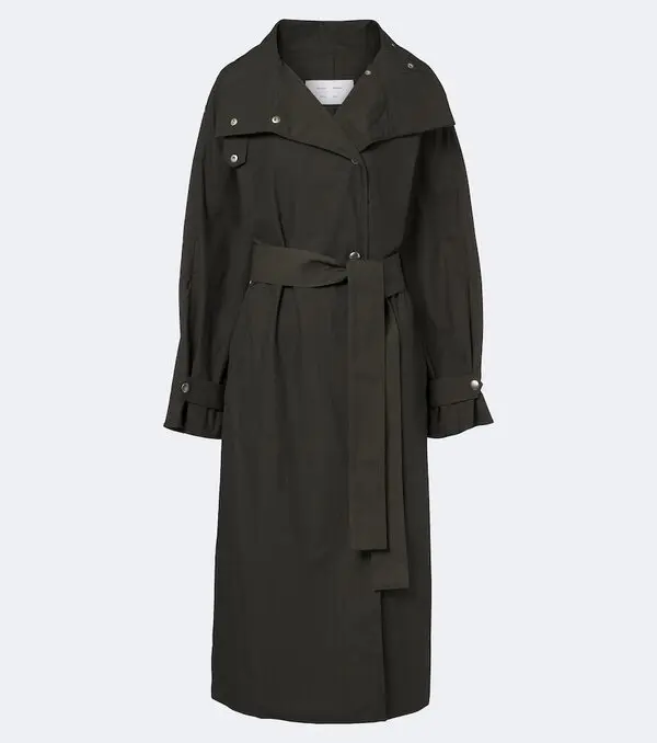 Proenza Schouler White Label Corey Cotton-blend Trench Coat - Green