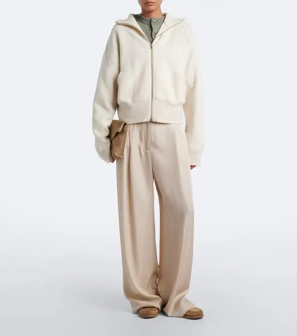Extreme Cashmere N°385 Xtra Cute Cashmere Jacket - White