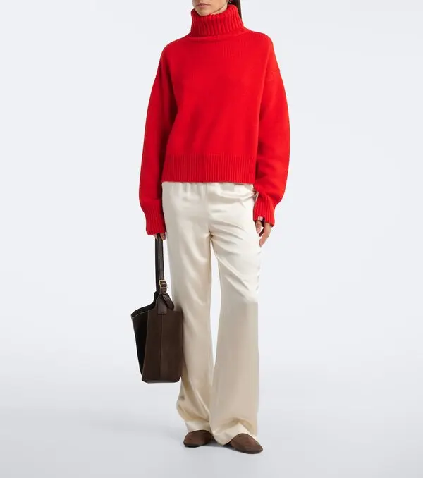 Extreme Cashmere N�434 Crop Xtra Cashmere Turtleneck Sweater