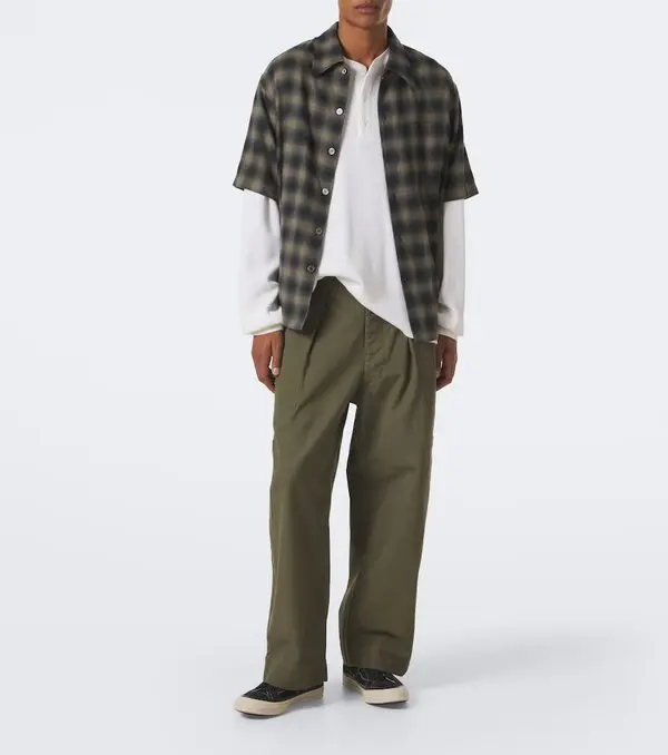 A.PRESSE Cotton Wide-leg Pants