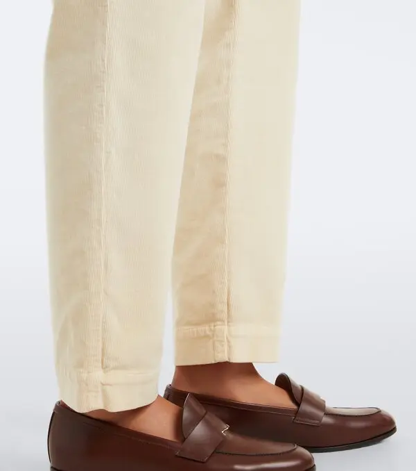 Eleventy Tapered Cotton-blend Pants