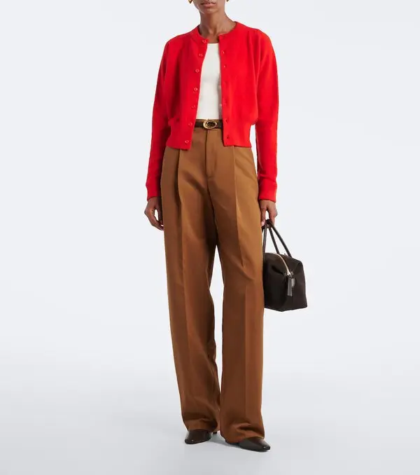 Extreme Cashmere N°257 Blouson Cardigan - Red