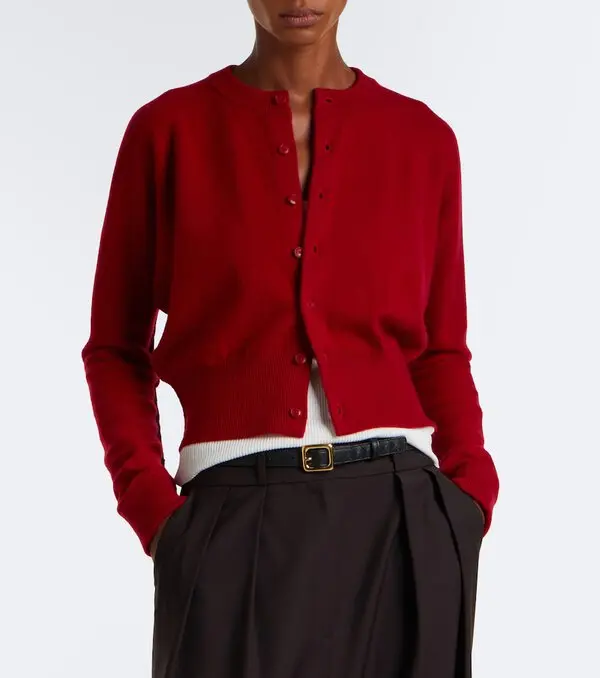 Extreme Cashmere N°257 Blouson Cardigan - Red