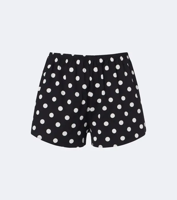 Hunza G Polka Dot Shorts - Black