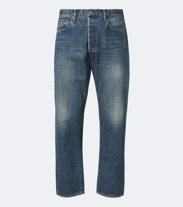 A.PRESSE Faded Wide-leg Jeans
