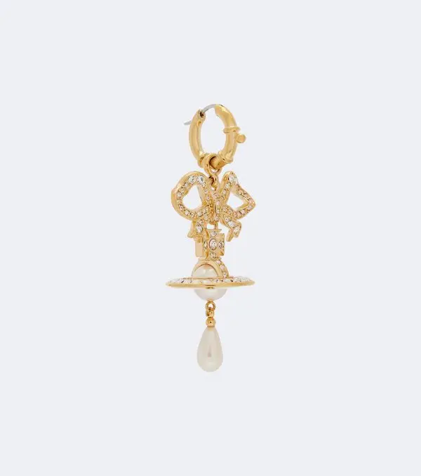 VIVIENNE WESTWOOD Rigoberta Embellished Faux Pearl Earrings - Gold