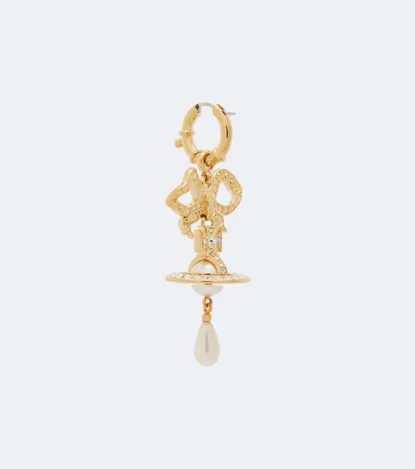 VIVIENNE WESTWOOD Rigoberta Embellished Faux Pearl Earrings - Gold