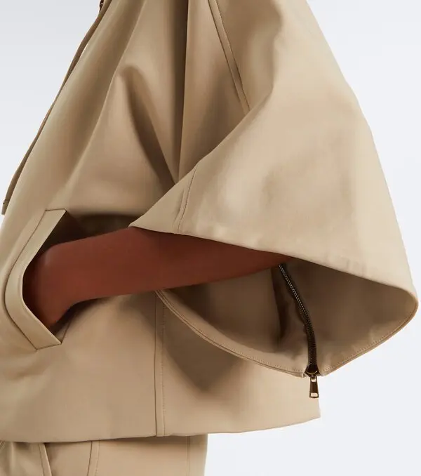Max Mara Caped Zip-up Hoodie